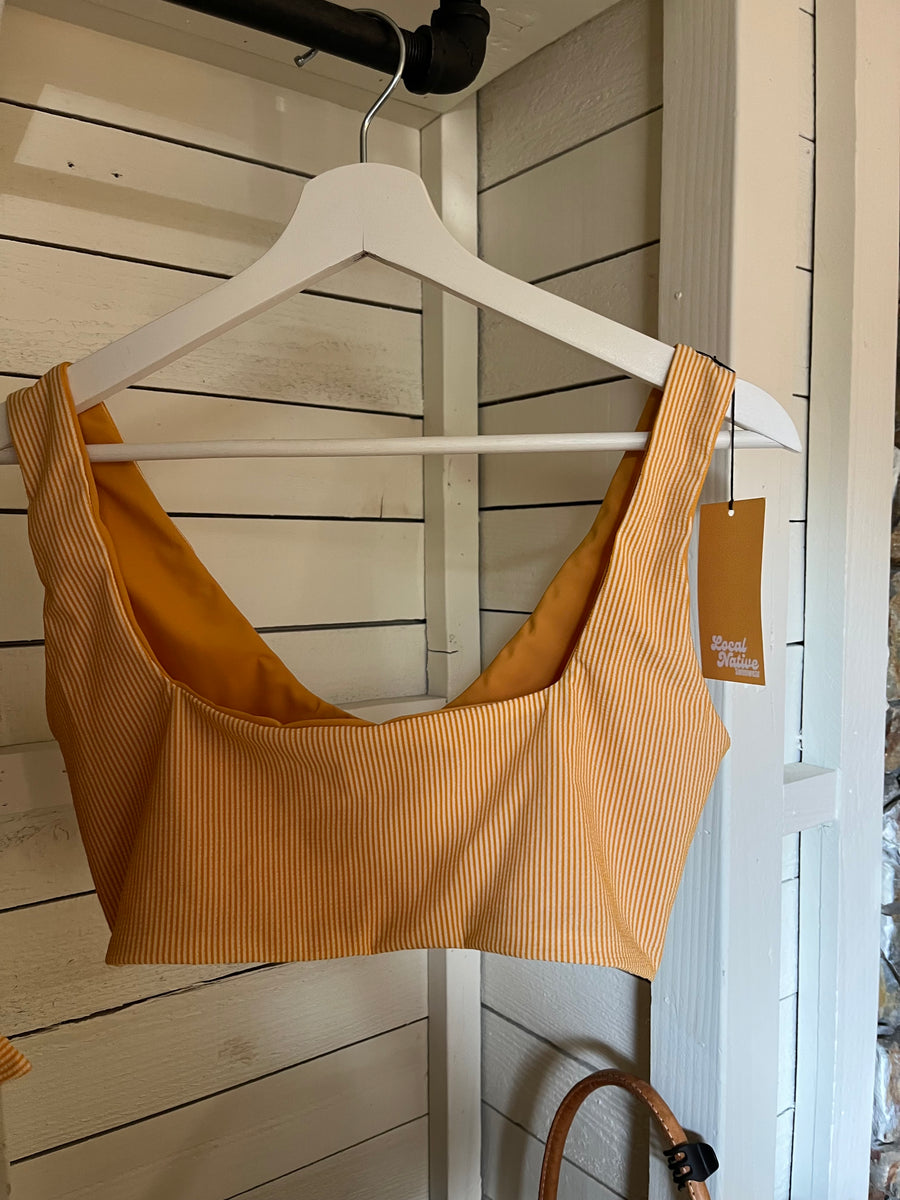 La Union Bikini Top | Seersucker Sand – Local Native Swimwear